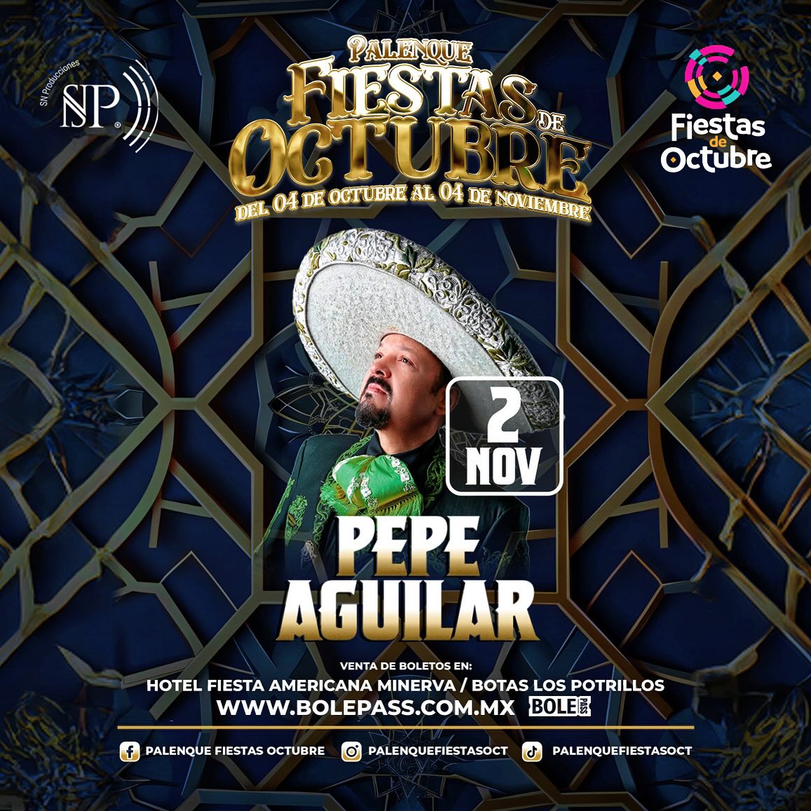 Pepe Aguilar Palenque Fiestas de Octubre 2024 - Fiestas de Octubre ...