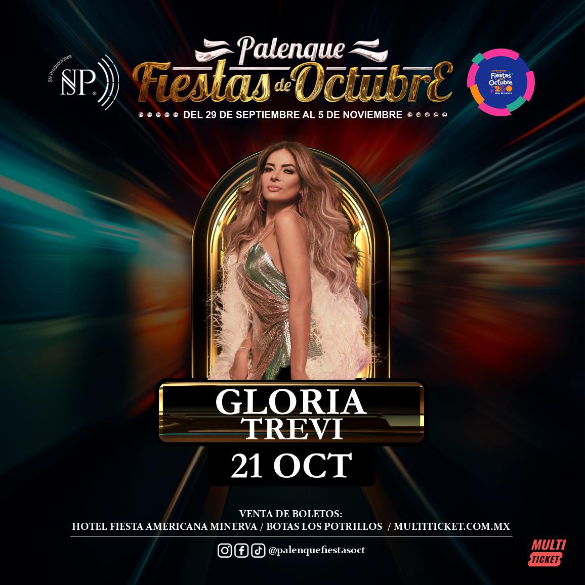 Boletos Gloria Trevi Palenque Fiestas de Octubre 2023 - Fiestas de ...
