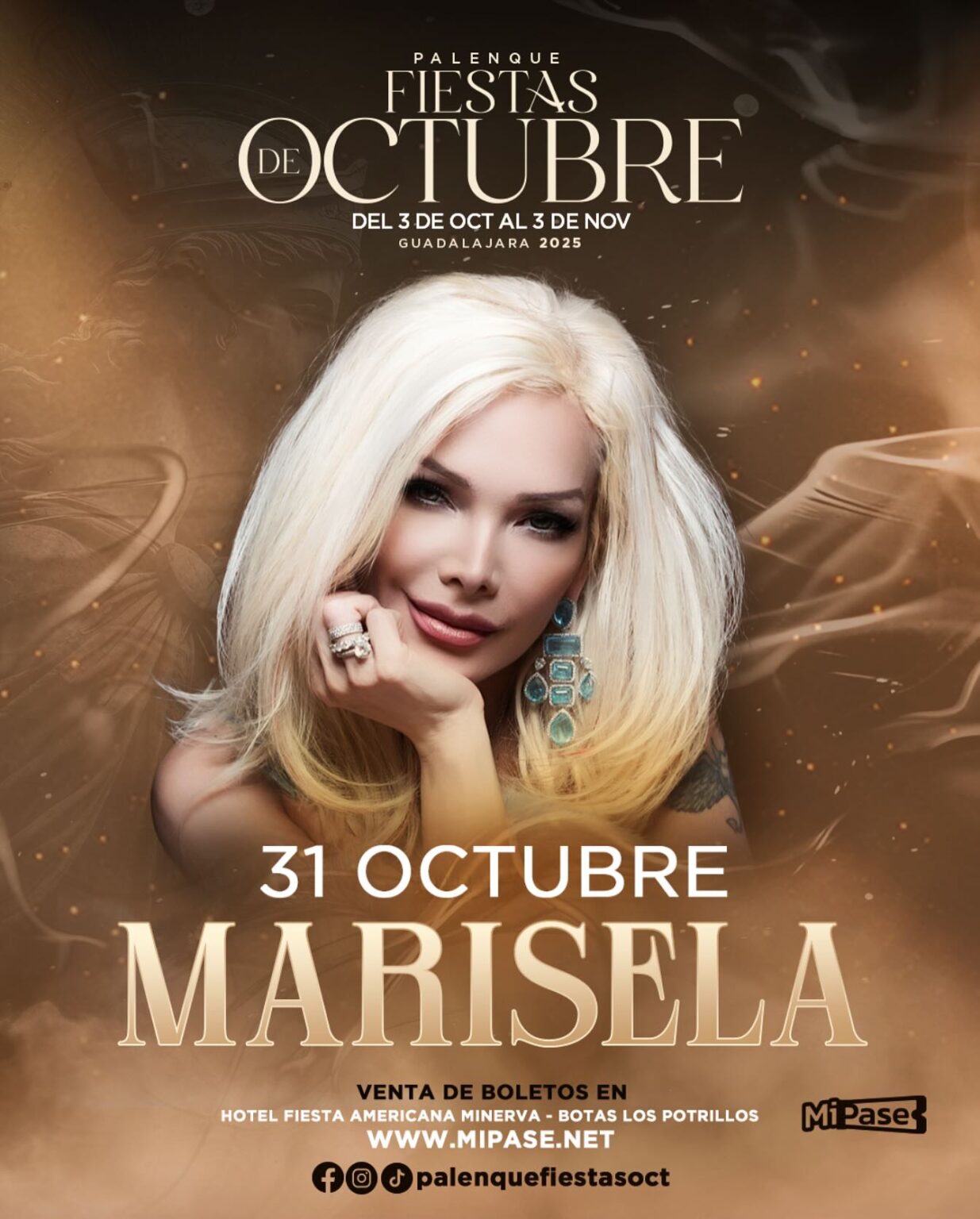 Boletos Marisela Palenque Fiestas de Octubre 2025 - Fiestas de Octubre ...